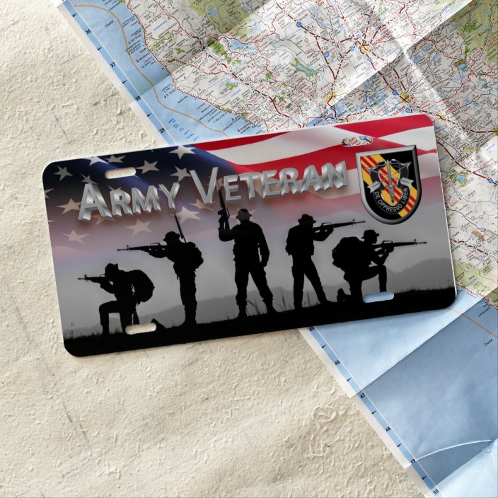 5th Special Forces Group Airborne Veteran License Plate | Zazzle