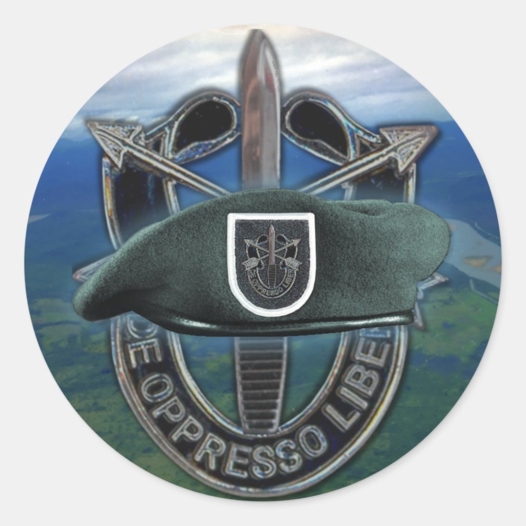 5th Special forces group Green Berets vets Sticker | Zazzle