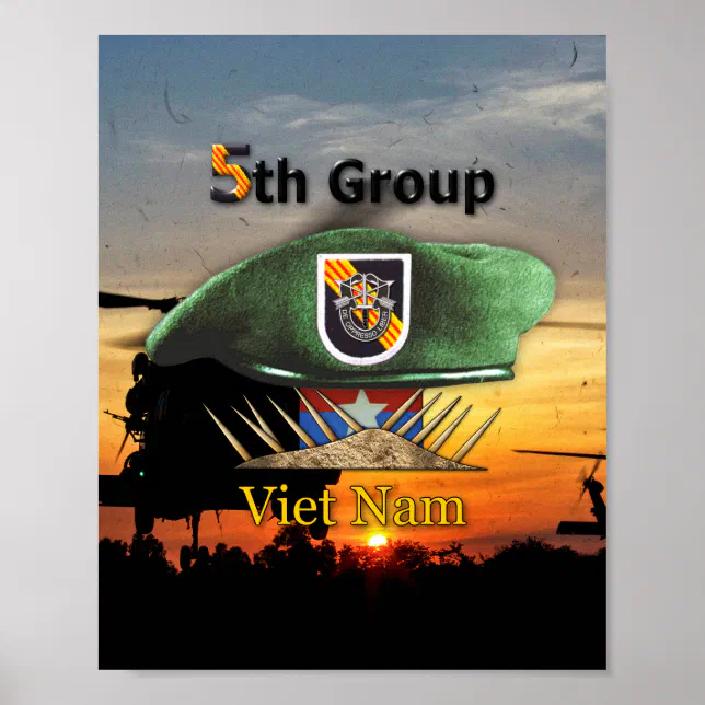 5th Special Forces Group SFG SF Veterans LRRP Poster | Zazzle