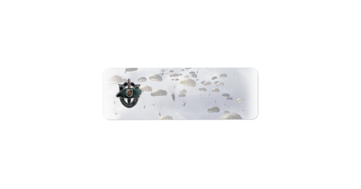 5th special forces group vietnam return address La Label | Zazzle
