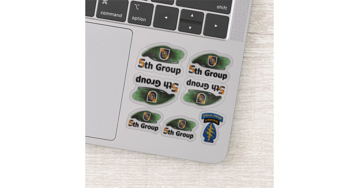 5th Special Forces SFGA SFG Green Berets Contour Sticker | Zazzle