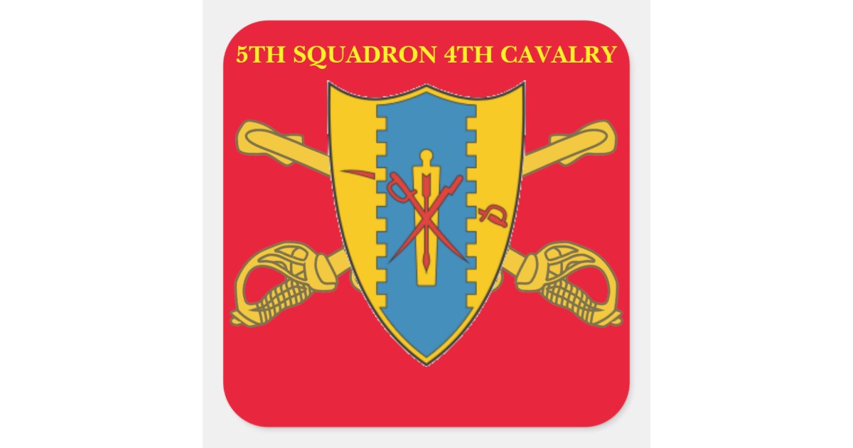 5TH SQUADRON 4TH CAVALRY STICKERS | Zazzle