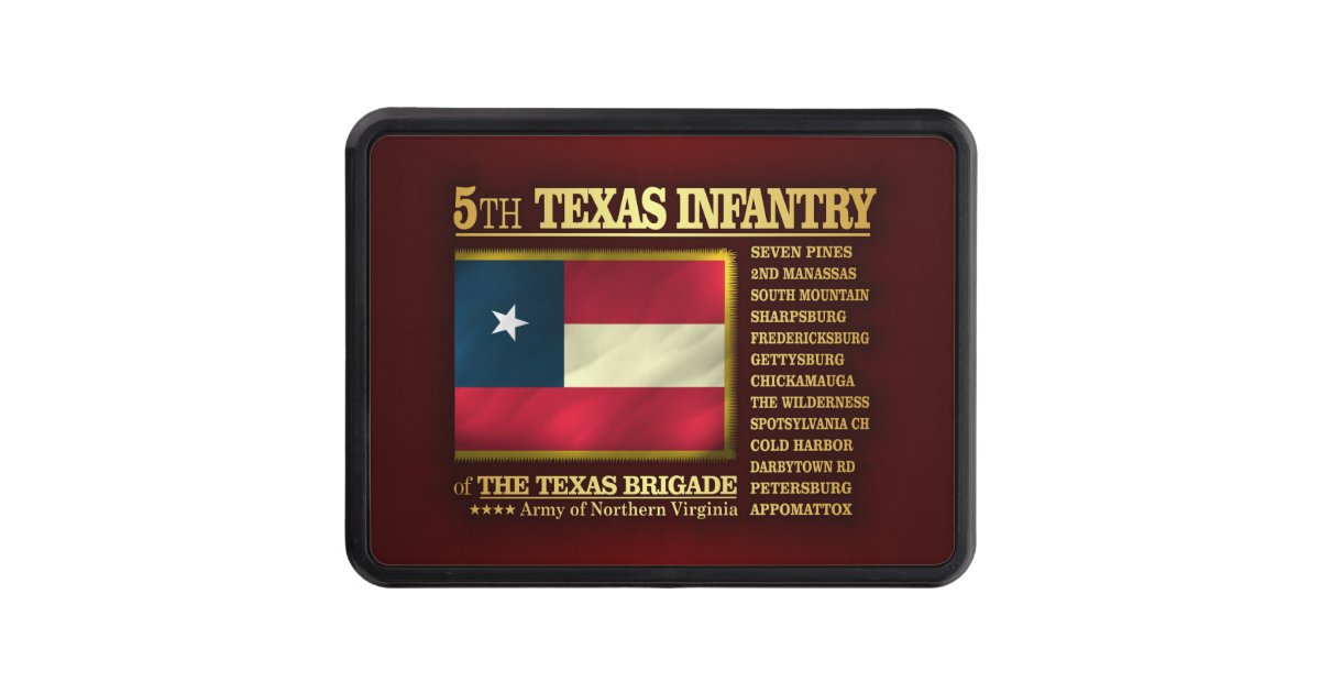 5th Texas Infantry (BA2) Trailer Hitch Cover | Zazzle