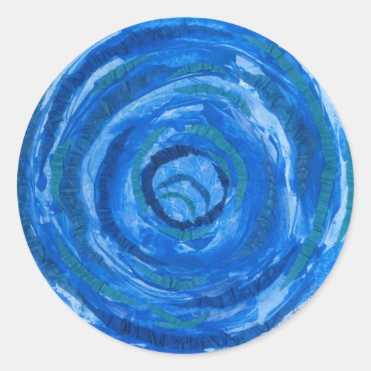 5th-Throat Chakra Healing Art #2 Classic Round Sticker | Zazzle.com