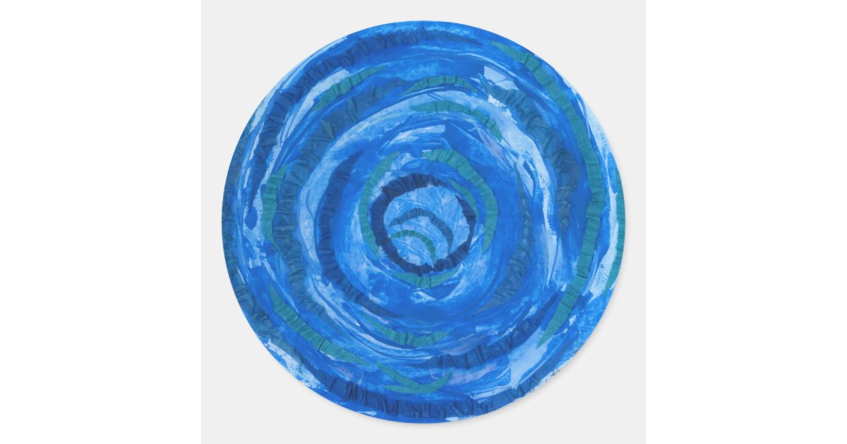 5th-Throat Chakra Healing Art #2 Classic Round Sticker | Zazzle