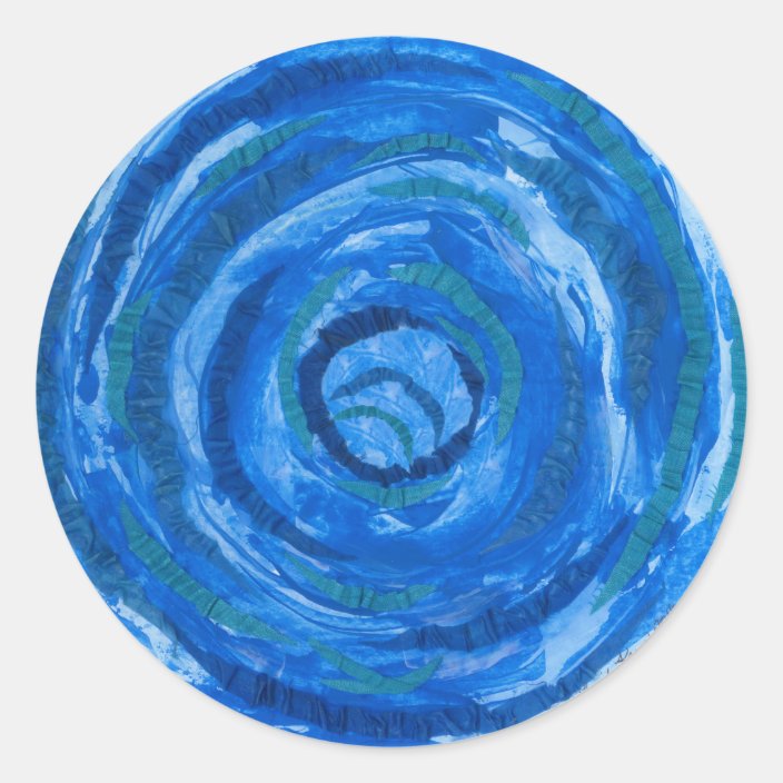 5th-Throat Chakra Healing Art #2 Classic Round Sticker | Zazzle.com