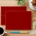 5x7 Envelope Crimson Red Outside Black Inside | Zazzle