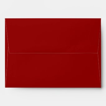 5x7 Envelope Crimson Red Outside Black Inside | Zazzle