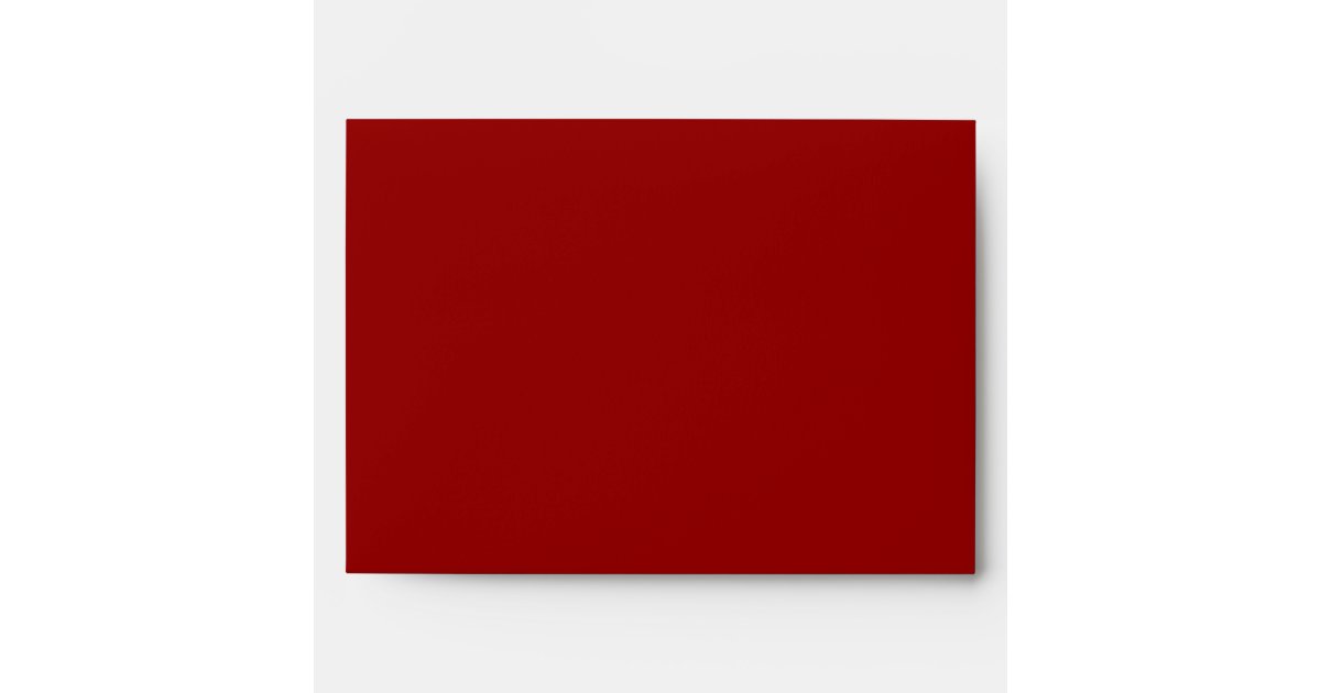 5x7 Envelope Crimson Red Outside Black Inside | Zazzle