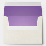 Purple damask Invitation Envelope 5x7 | Zazzle