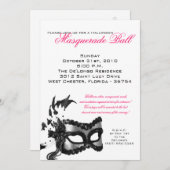 5x7 Halloween Masquerade Ball Mask Invitation | Zazzle