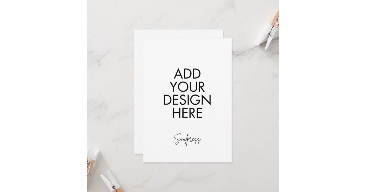 5x7" Invitation Card Custom Print | Zazzle