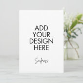 5x7" Invitation Card Custom Print | Zazzle