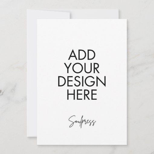 5x7" Invitation Card Custom Print | Zazzle