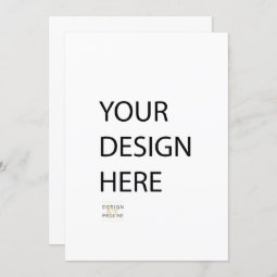 5x7 invitation custom print | Zazzle