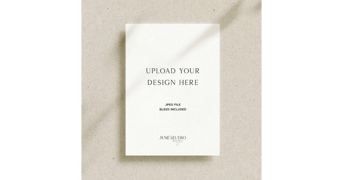 5x7" Single Sided Card Printing | Zazzle
