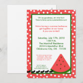 5x7 Watermelon Summer Picnic Barbecue Invitation | Zazzle