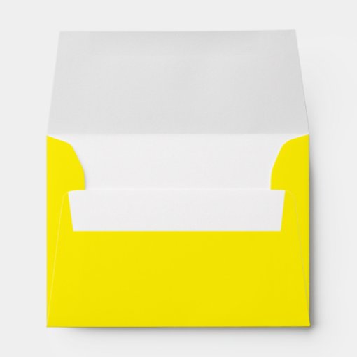 5x7 Yellow Formal Invitation Envelope | Zazzle