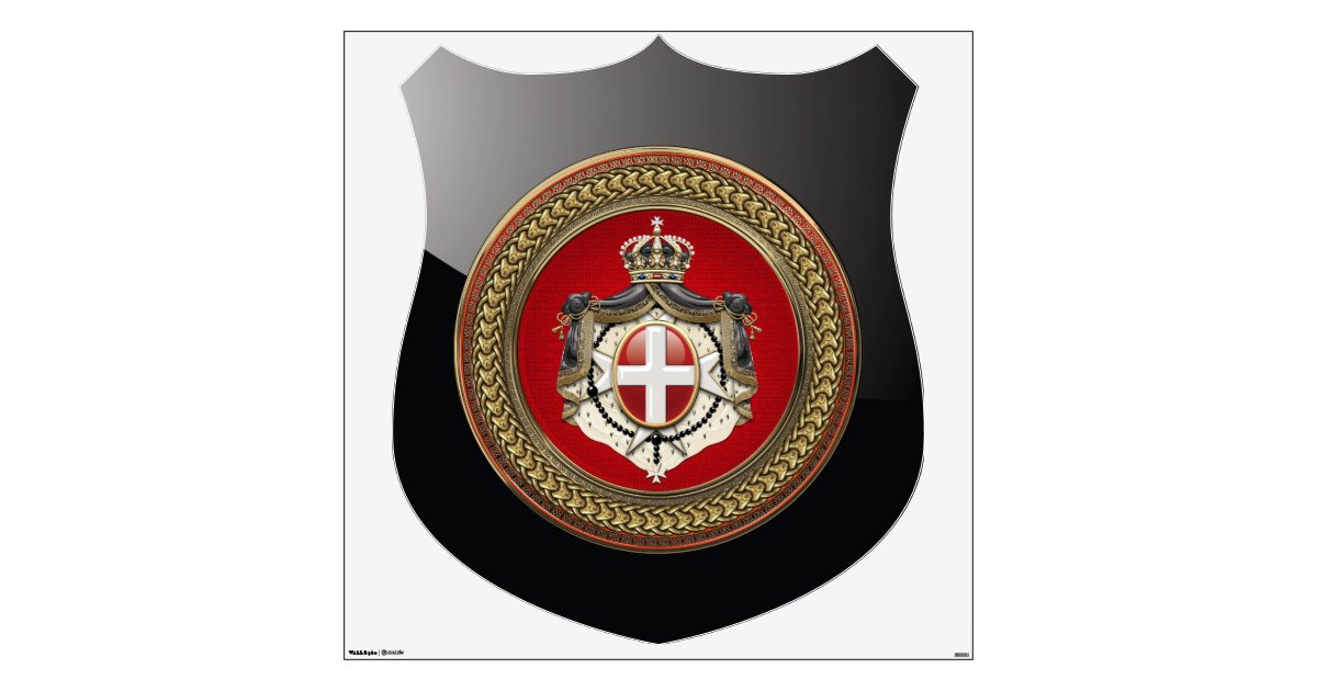 [600] Order of Malta - SMOM Coat of Arms Wall Decal | Zazzle