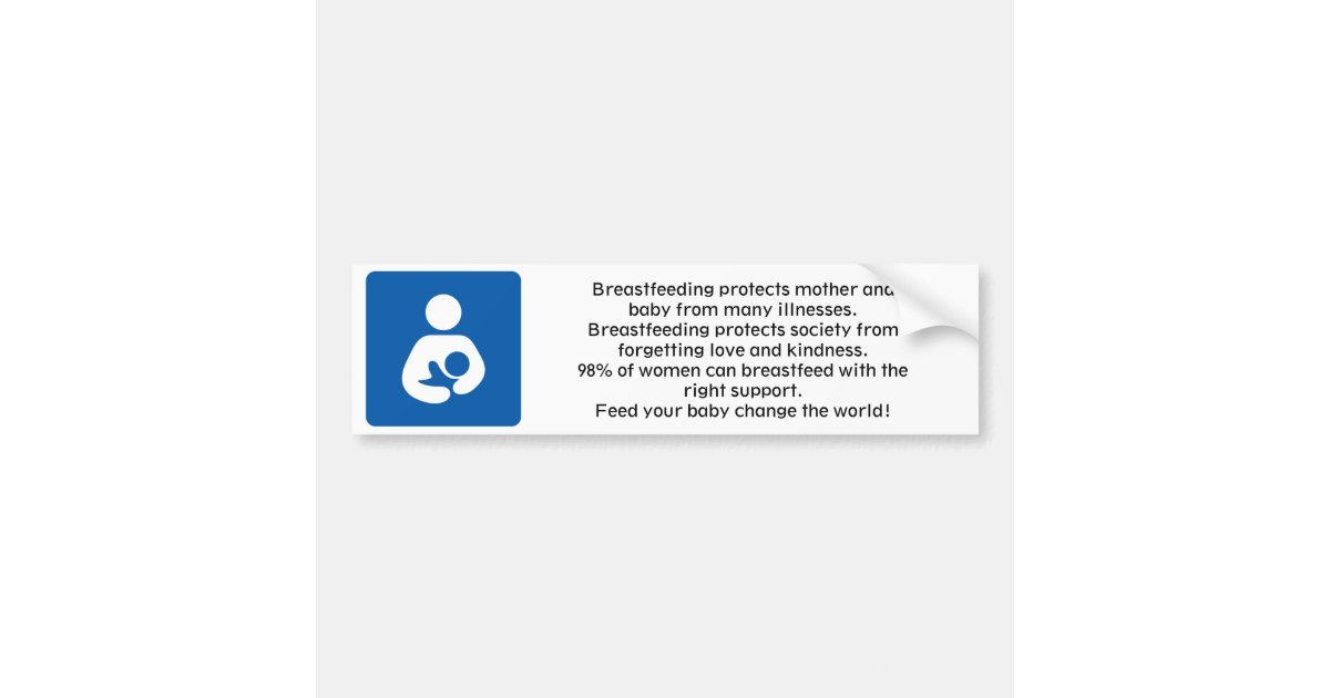 600px-Breastfeeding-icon-med.svg, ... - Customized Bumper Sticker | Zazzle