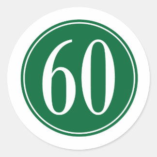 191+ Number 60 Stickers and Number 60 Sticker Designs | Zazzle