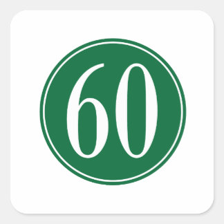 191+ Number 60 Stickers and Number 60 Sticker Designs | Zazzle