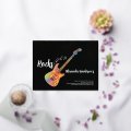 60 Rocks 60th Birthday Party Black Gold Foil Invitation Postcard | Zazzle