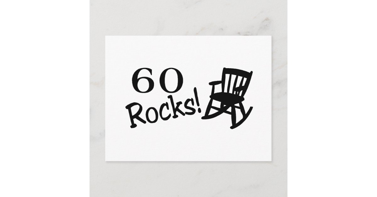 60 Rocks (Rocker) Postcard | Zazzle