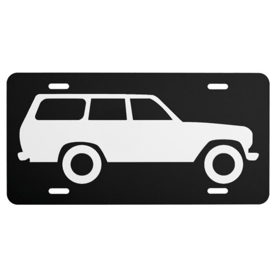 60 Series Toyota Land Cruiser License Plate - Blk | Zazzle.com