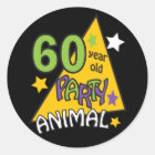 Happy 60th Birthday Classic Round Sticker | Zazzle.com