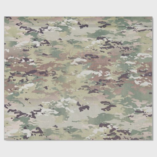 60lb Wrapping Paper Roll Army OCP Camo Uniform Cam | Zazzle