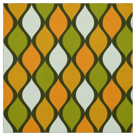 retro 60s 70s mod fabric | Zazzle
