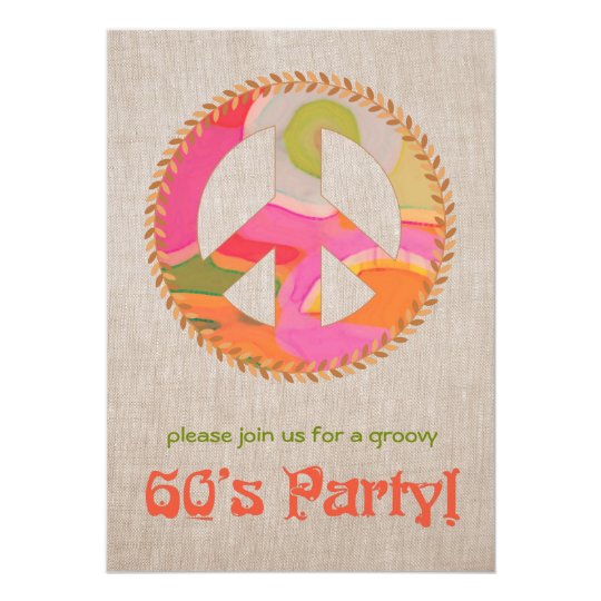 60's Party Invitation | Zazzle.com