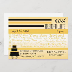 60th - 69th Birthday Invitations-Enter Your Age Invitation | Zazzle