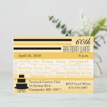 60th - 69th Birthday Invitations-Enter Your Age Invitation | Zazzle