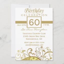 60th - 69th Birthday Party Invitations | Zazzle