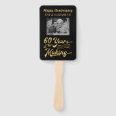 60th Anniversary Retro 60 Years in the Making Hand Fan | Zazzle