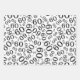 60th Birthday Black & White Number Pattern 60 Wrapping Paper Sheets ...