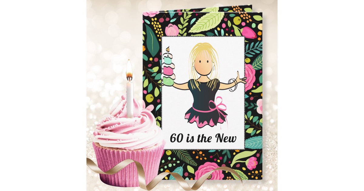 60th Birthday Card for Her - Fabulous and Funny | Zazzle