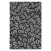 60th Birthday Cool Number Pattern Black/White Tissue Paper | Zazzle