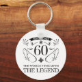 60th Birthday For Women Keychain | Zazzle