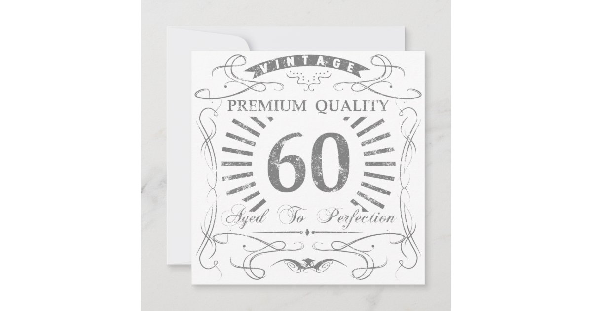 60th Birthday Gag Gift Card | Zazzle