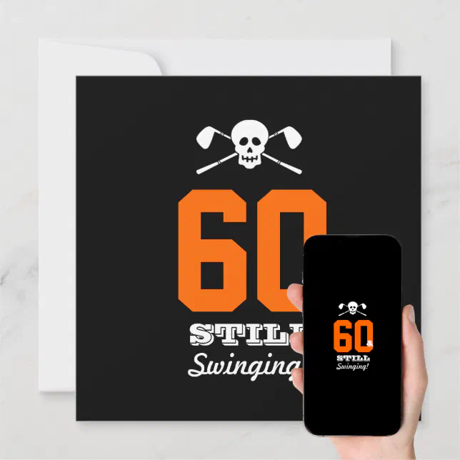 60th Birthday Invite Golf - Still Swinging! | Zazzle