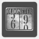 60th Birthday Oldometer 59-60 Vintage Square Sticker | Zazzle