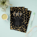 60th Birthday Party Program Gold Glitter w/ Menu Flyer | Zazzle
