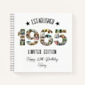 60th Birthday Photo Collage Established 1965 Notebook | Zazzle