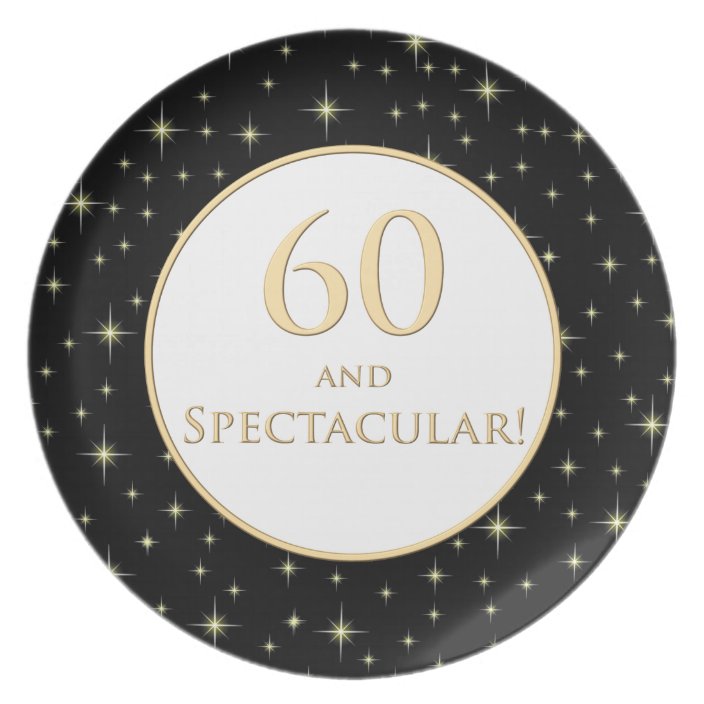 60th Birthday Plate | Zazzle.com