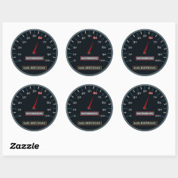 60th Birthday Sticker | Zazzle