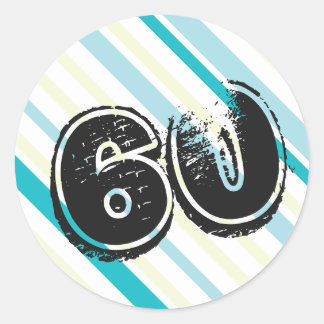 60th Birthday Stickers | Zazzle