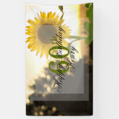 60th Birthday Sunflower Banner | Zazzle